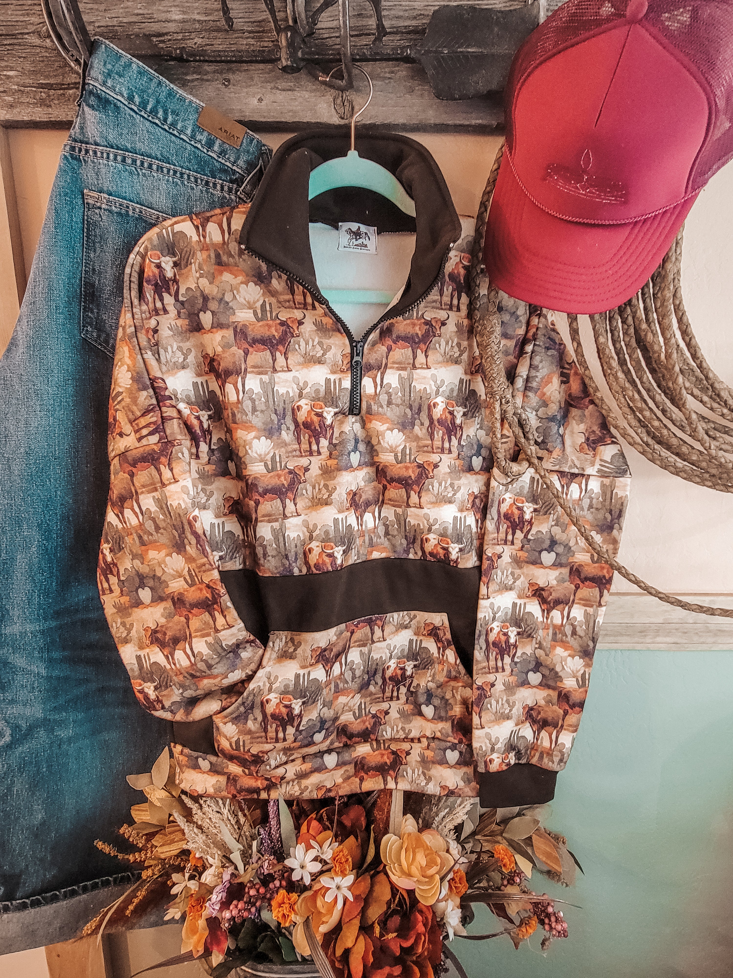 Beef Roam Quarter Zip (Adults) – Ranchy Riatas Boutique