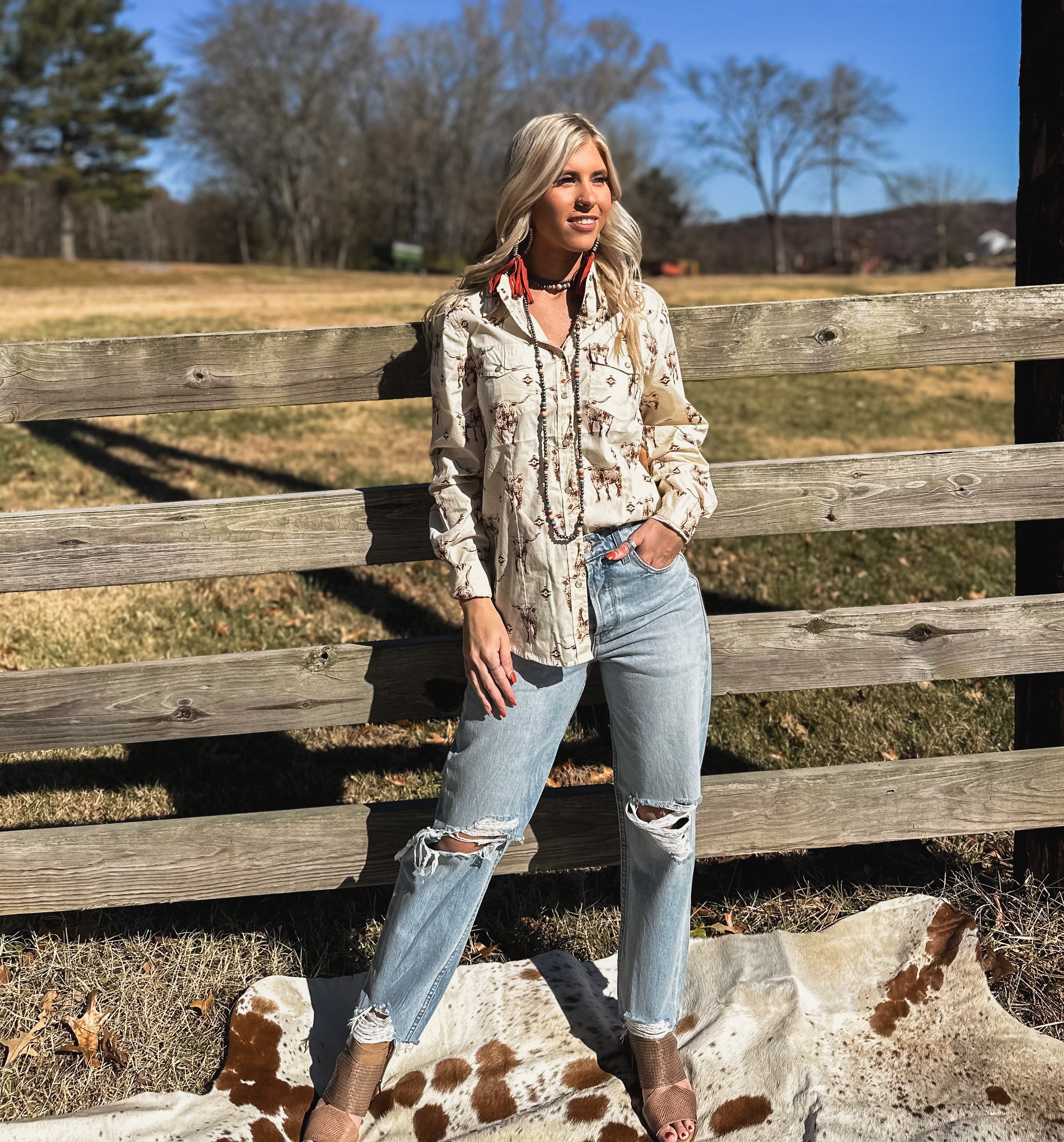 Longhorn Pearlsnap – Ranchy Riatas Boutique